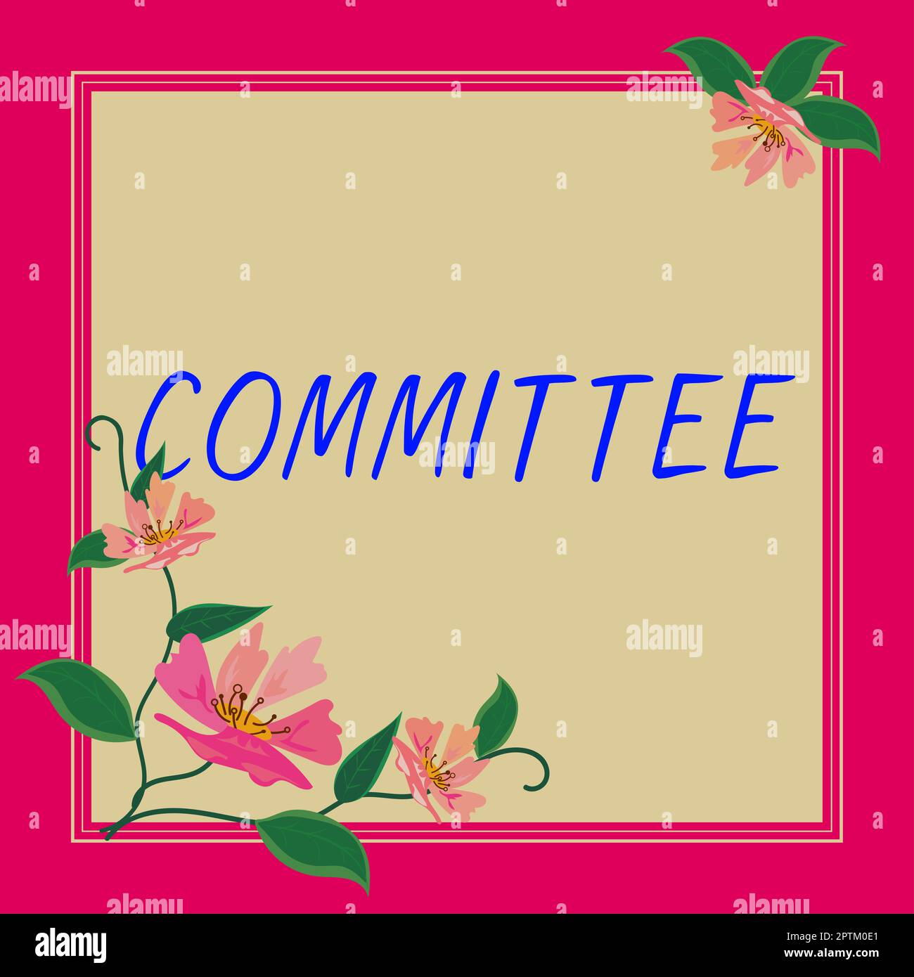 Handwriting text Committee, Business showcase Group of people appointed ...