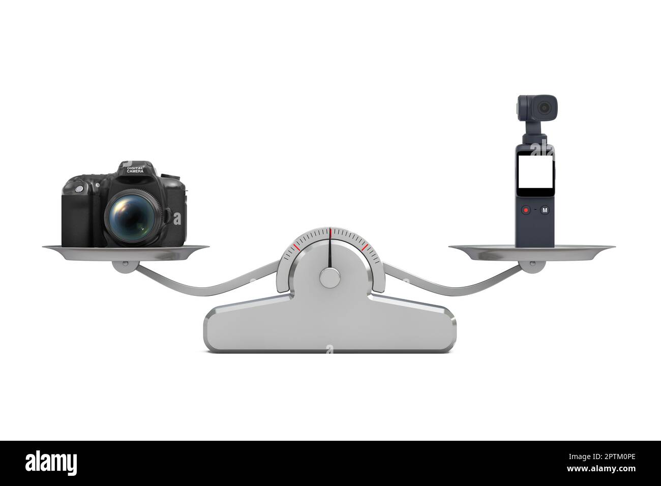 Pocket Handheld Gimbal Action Camera and Modern Digital Photo Camera ...