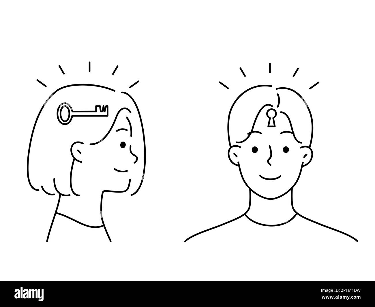 Coworking cartoon illustration Black and White Stock Photos & Images ...