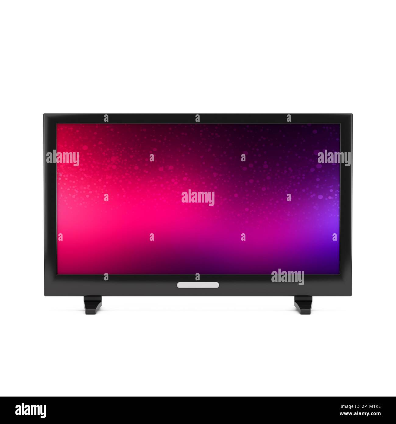 LCD Monitor Screen or Smart TV Icon on a white background. 3d Rendering ...