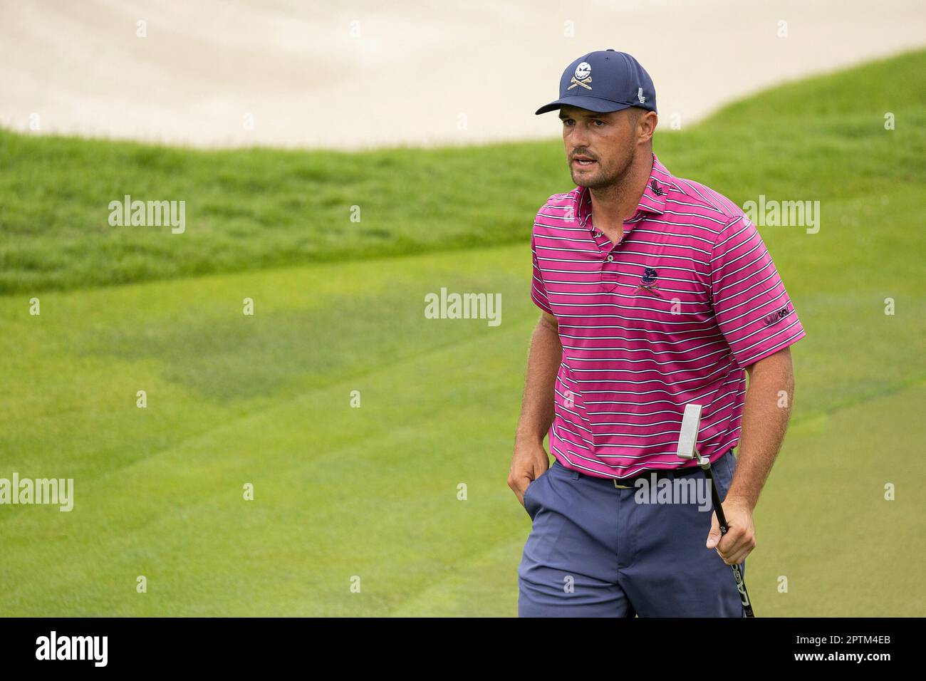 Captain Bryson DeChambeau of Crushers GC seen on the 15th green during ...