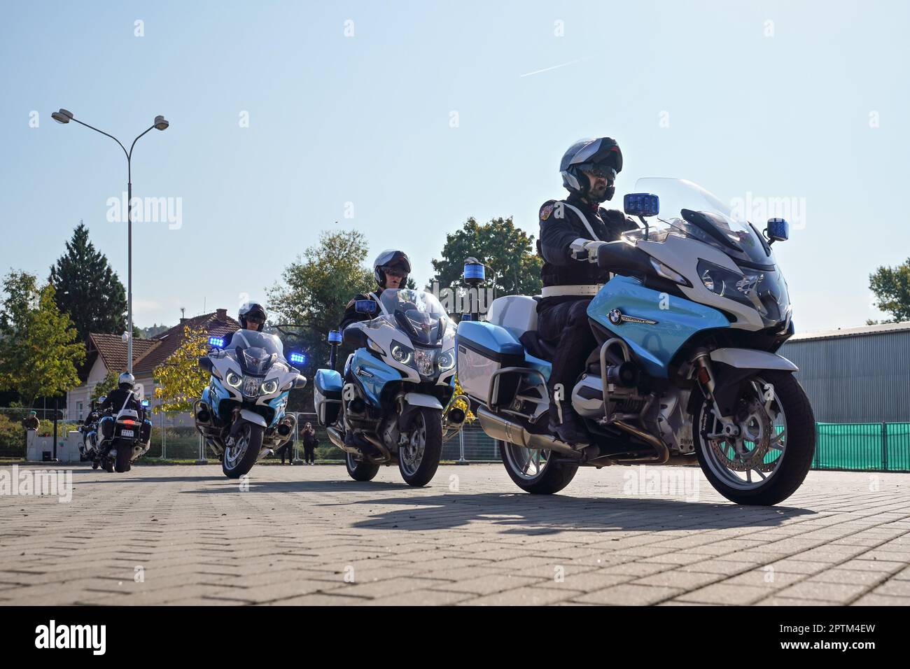 Police special escort group hi-res stock photography and images - Alamy