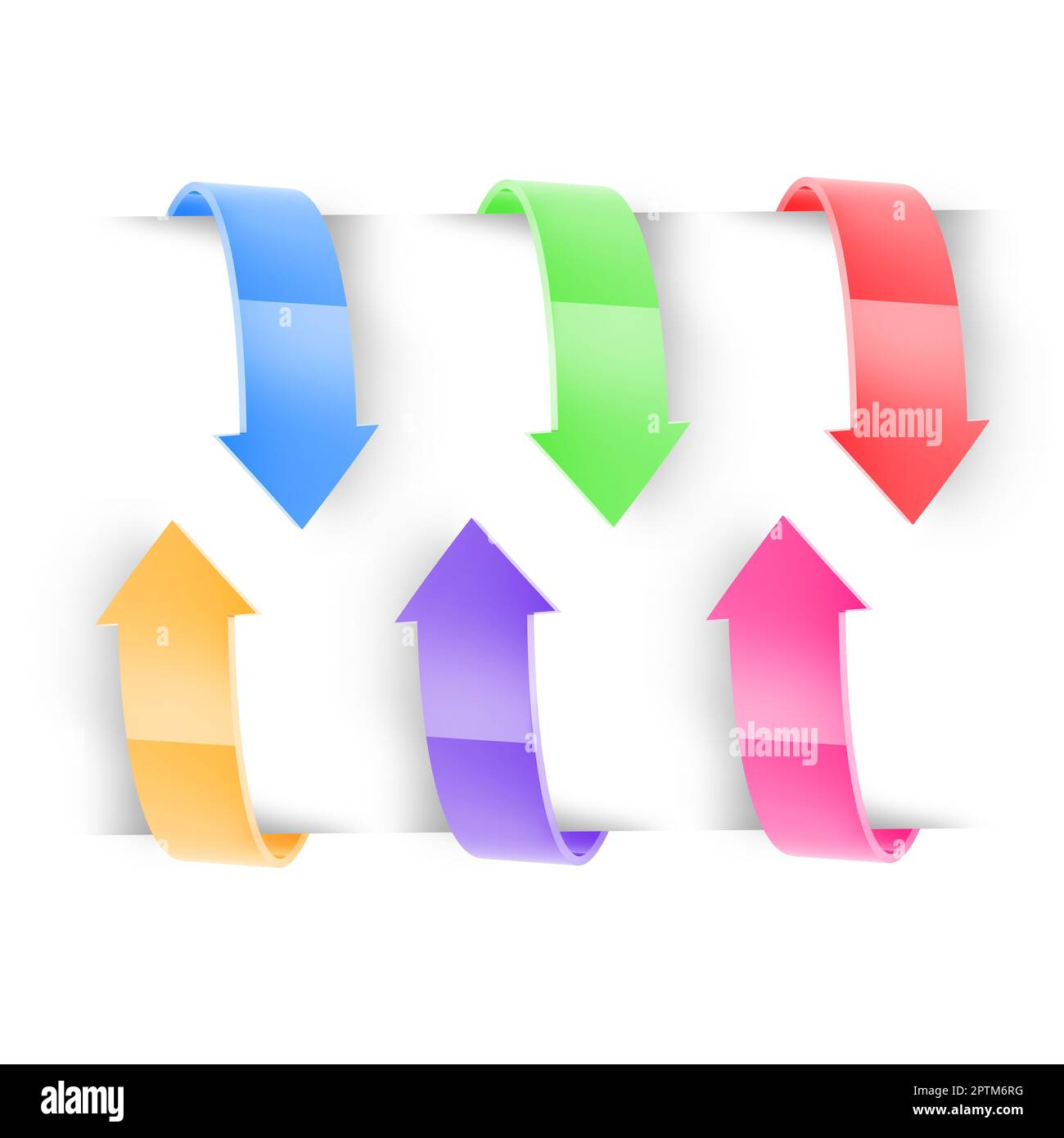 Direction arrows pointing the way Cut Out Stock Images & Pictures - Alamy