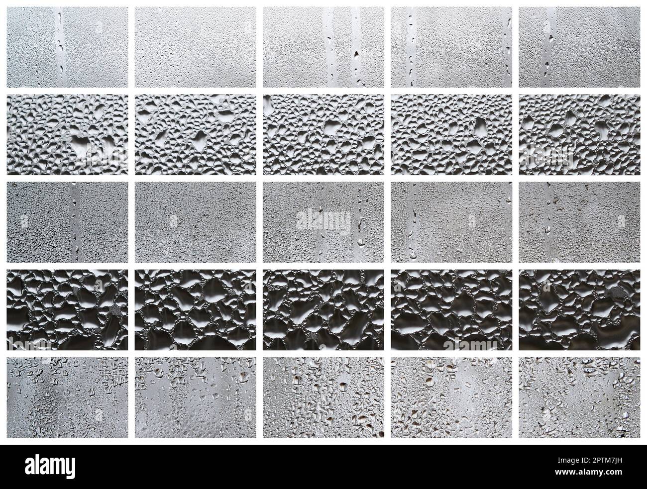 Many drops liquid transparent Cut Out Stock Images & Pictures - Alamy