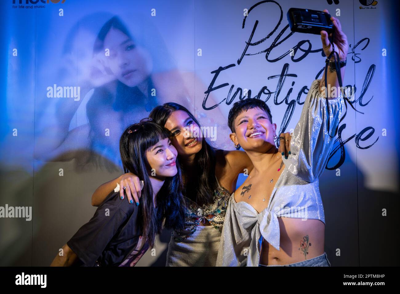 Bangkok, Thailand. 28th Apr, 2023. Valentina Ploy poses for a selfie ...