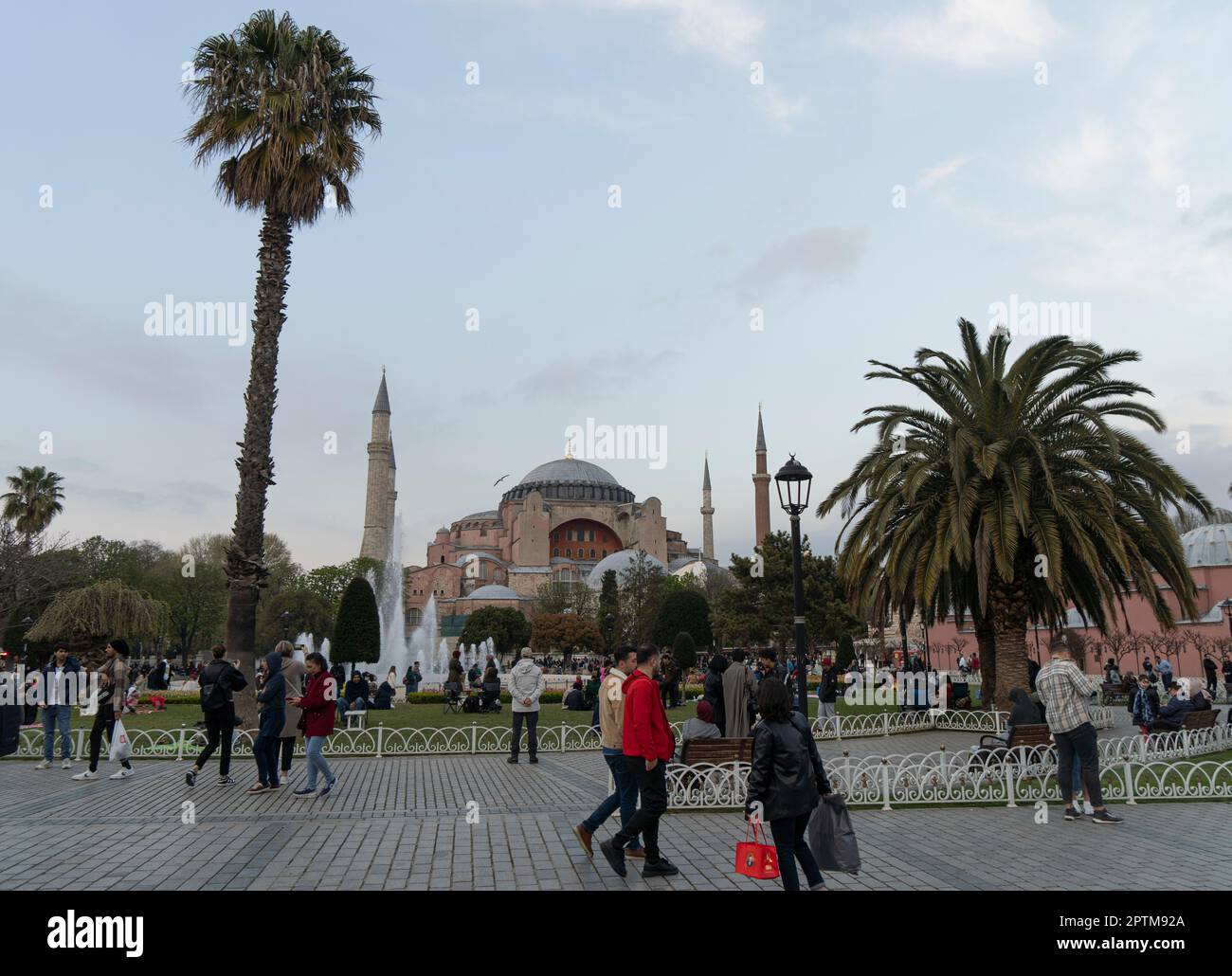 Istanbul, Turkey. 20 April, 2023 — Iftar in Hagia Sophia and ...