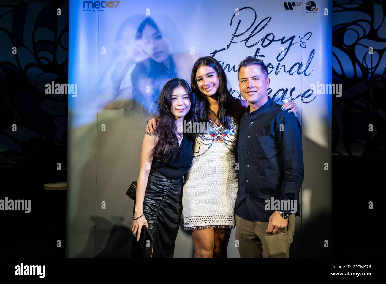 Bangkok, Thailand. 28th Apr, 2023. Valentina Ploy poses for photos with Warner Music Asia ...