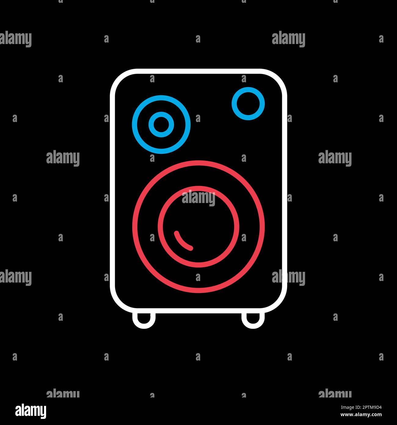 Column loudspeaker Stock Vector Images - Alamy
