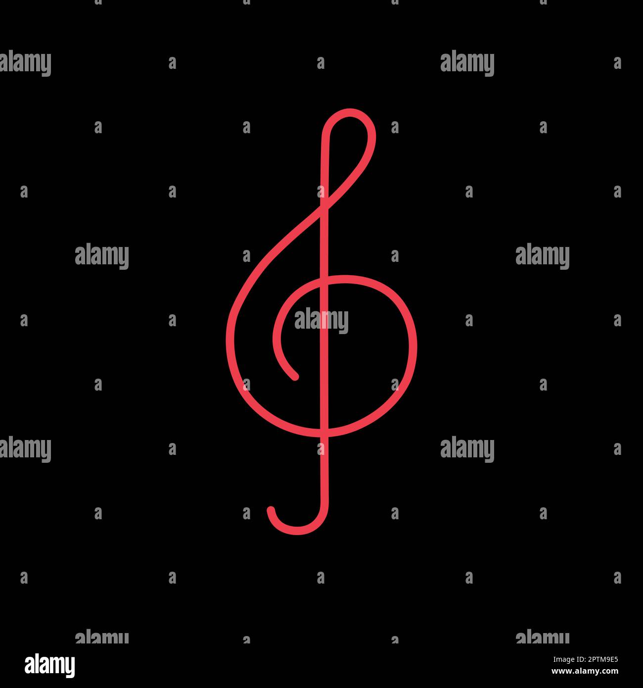 Treble clef vector icon. Music sign Stock Vector Image & Art - Alamy