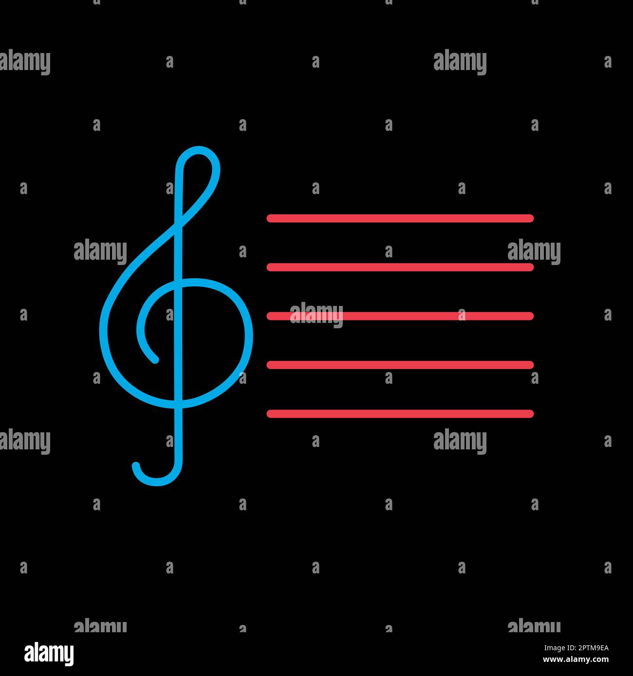 Treble clef vector icon. Music sign Stock Vector Image & Art - Alamy