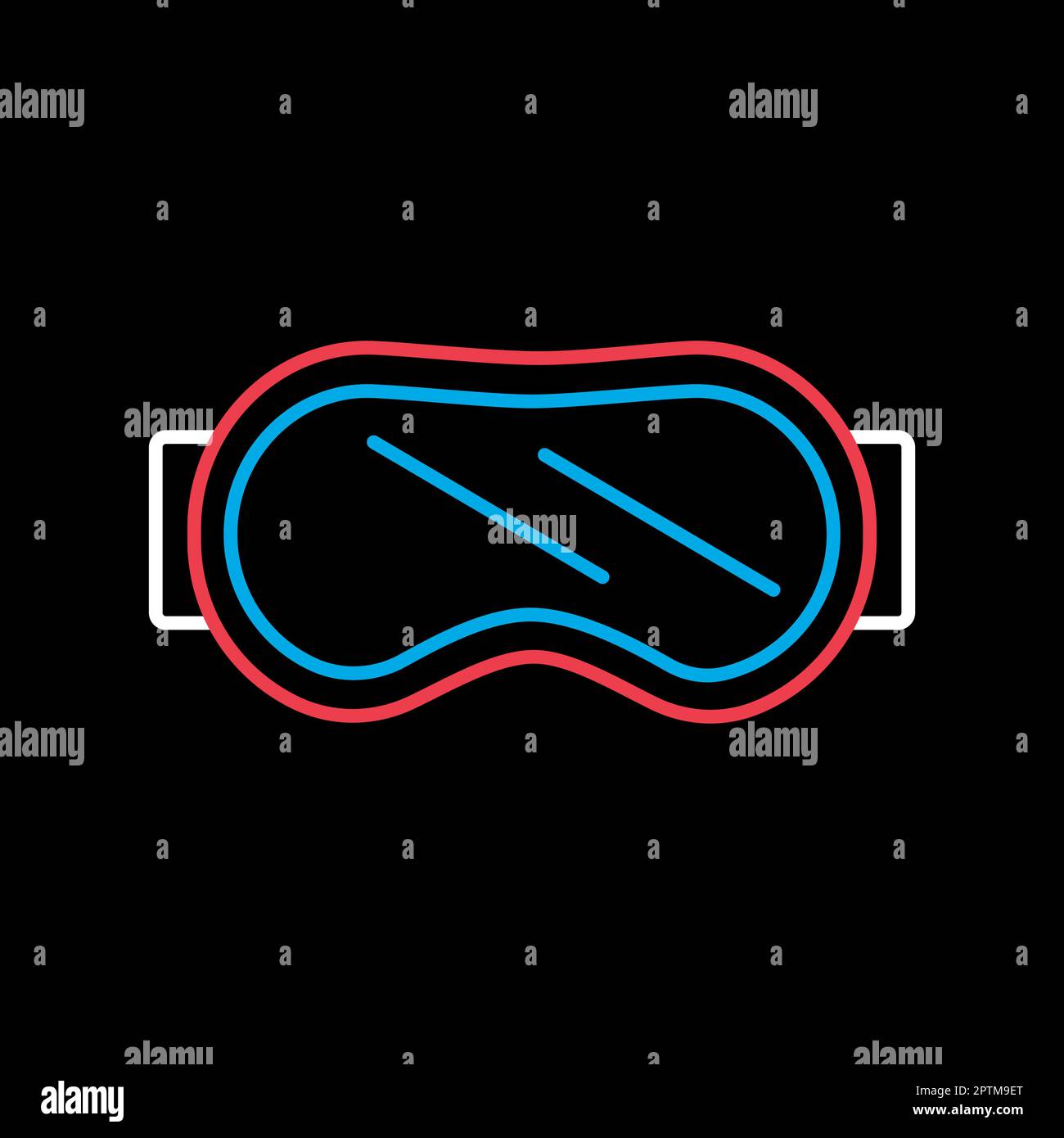 Classic snowboard ski goggles vector icon Stock Vector Image & Art - Alamy