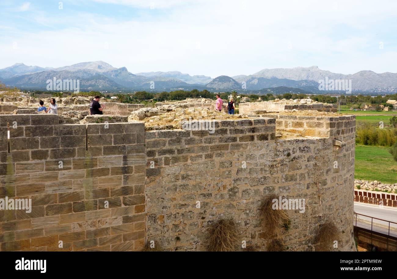 Alcudia, Mallorca, Spain - 31,March, 2023, Old medieval fortress in ...