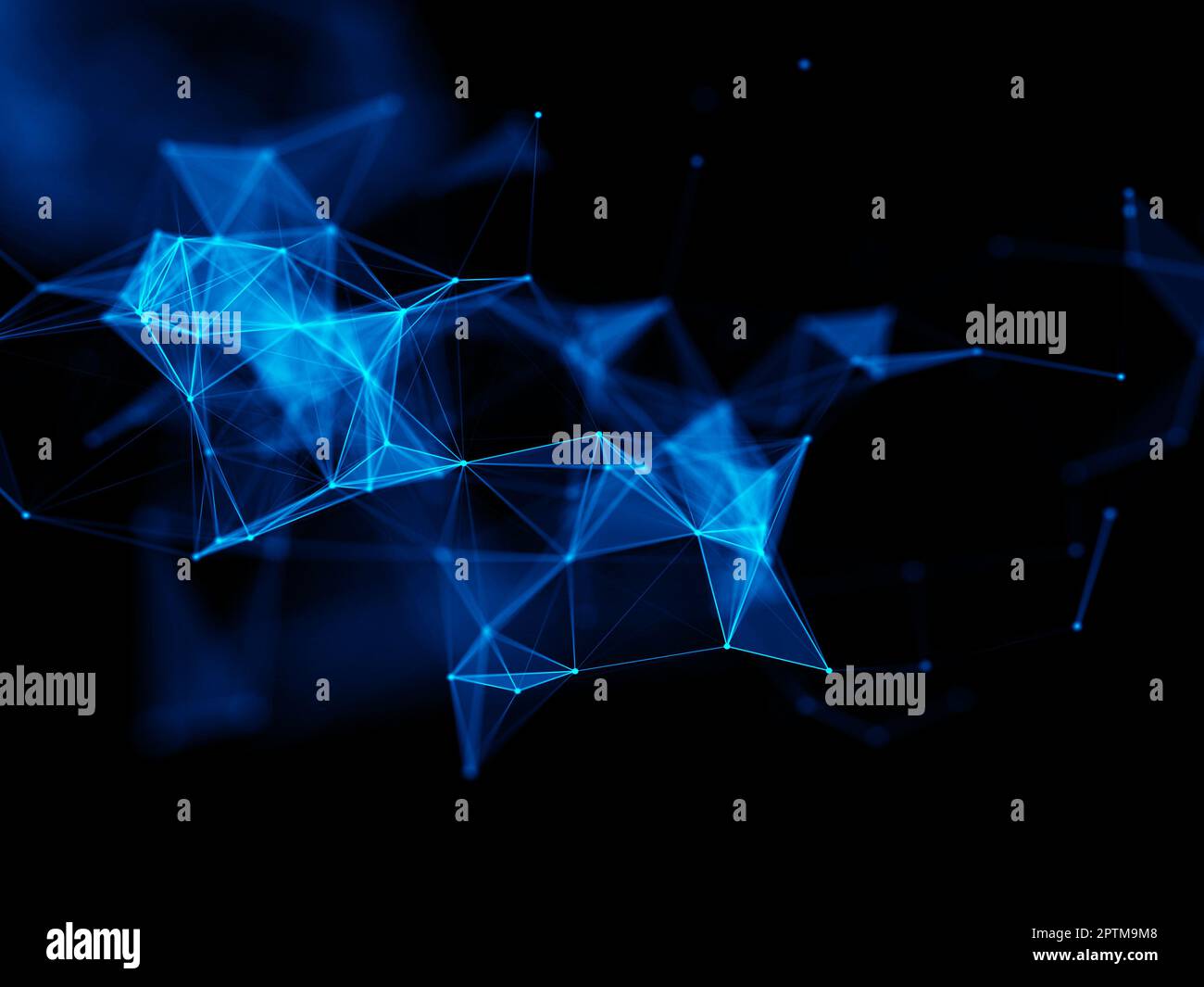 3D render of an abstract technology background with a modern plexus design Stock Photo - Alamy