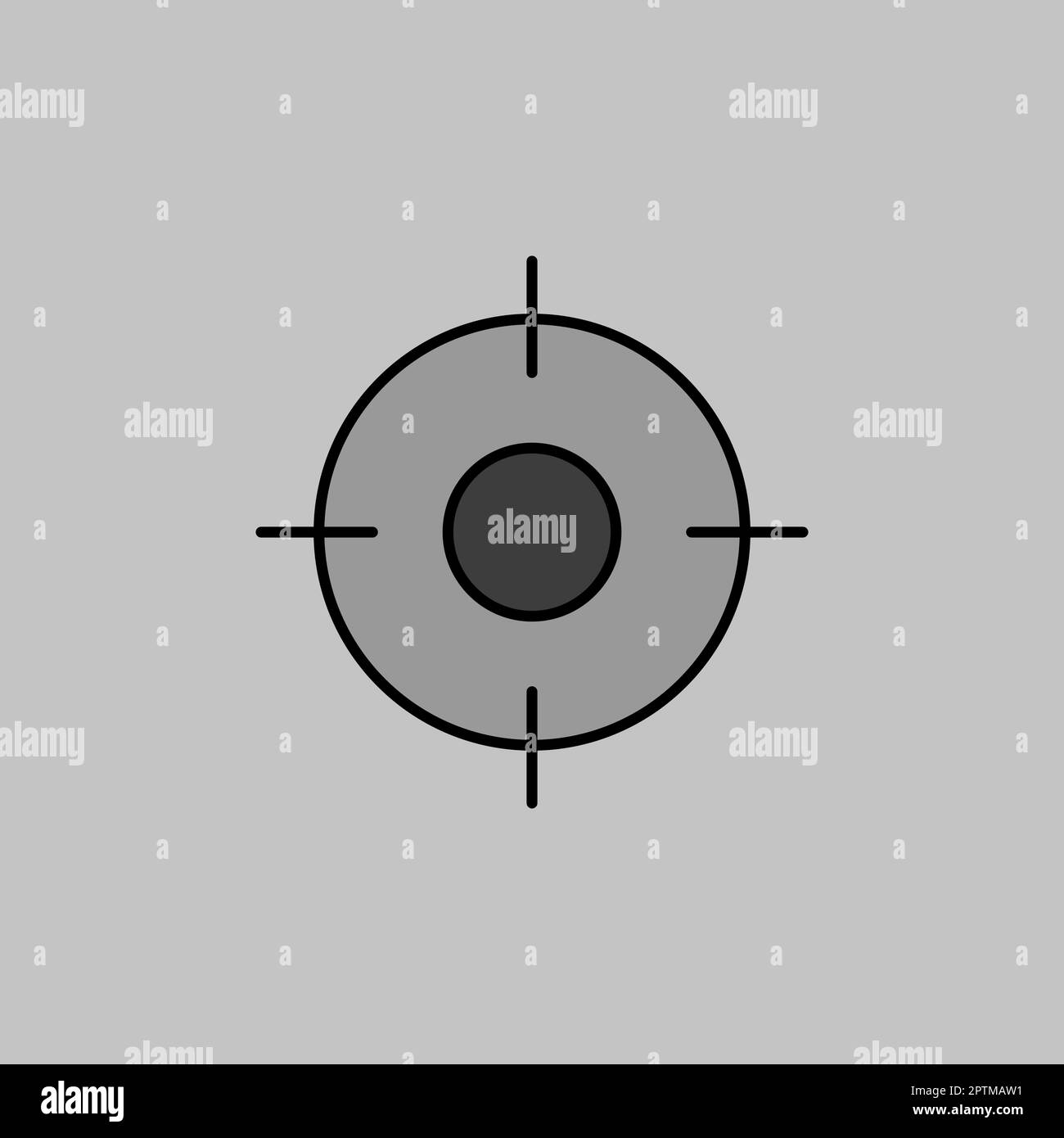 Crosshairs target destination vector icon Stock Vector Image & Art - Alamy