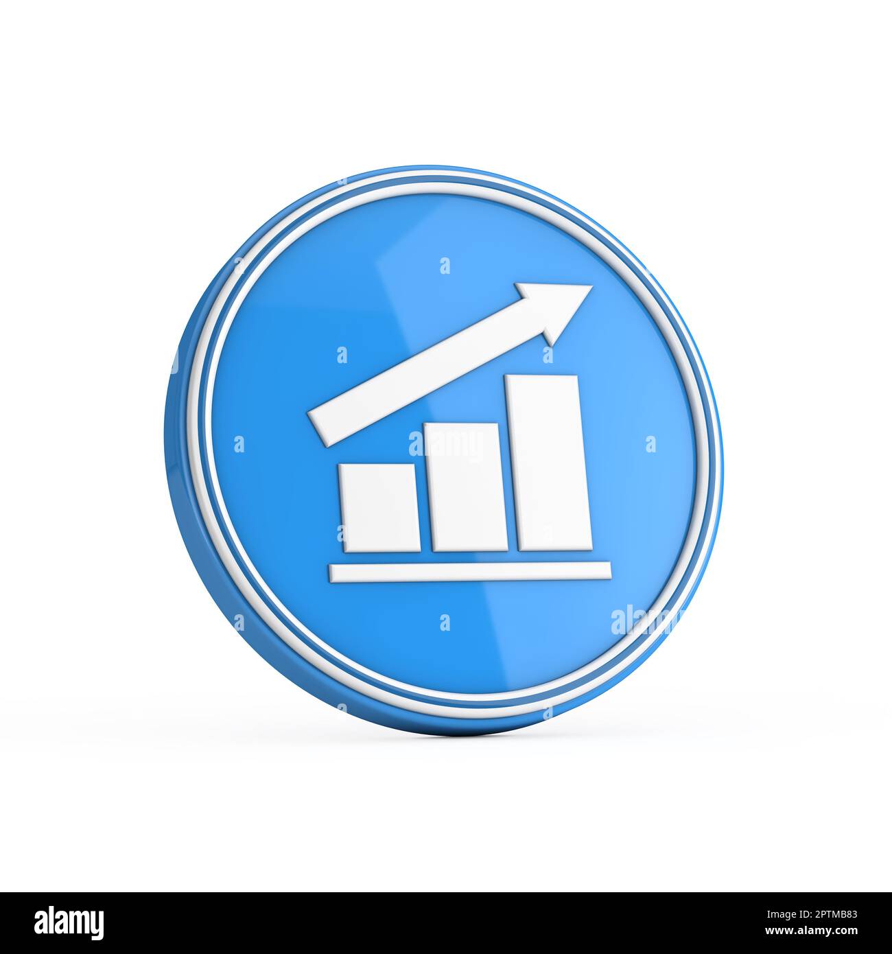 Increase Arrow and Bar Chart Graph Diagram Statistical Business Icon in ...