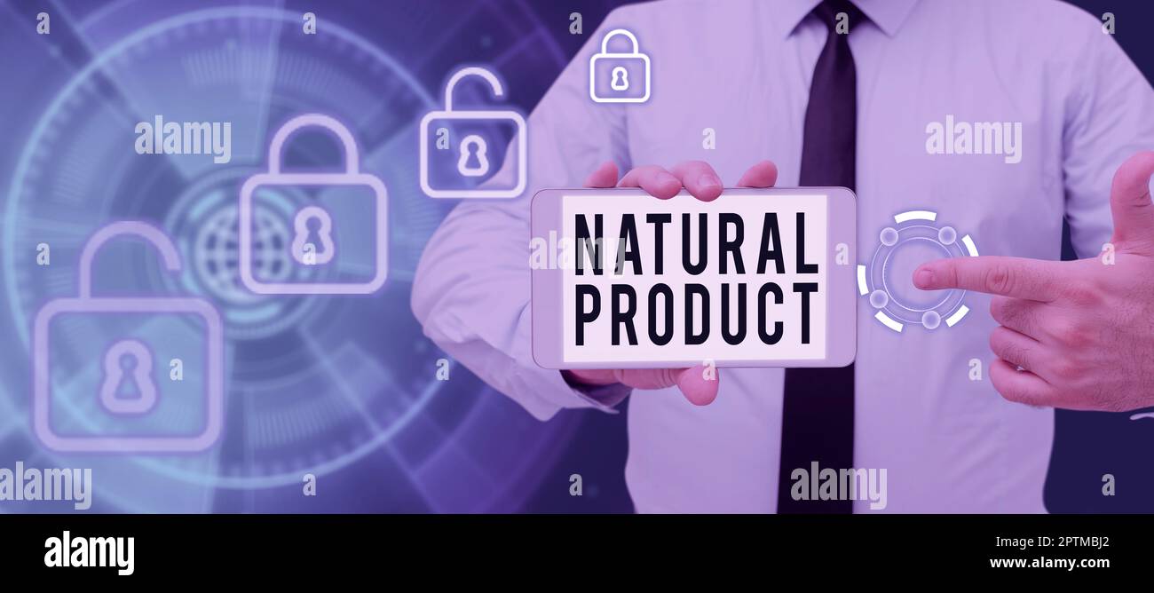 Text caption presenting Natural Product, Concept meaning chemical ...