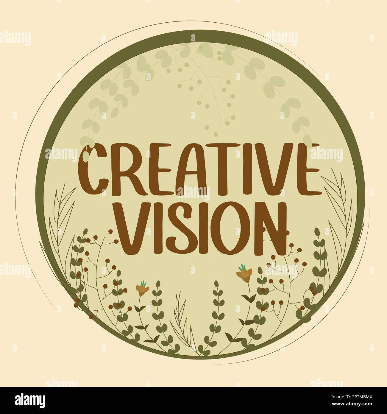 Hand writing sign Creative Vision, Business showcase process of ...