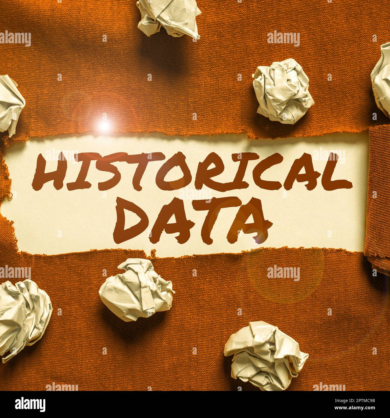 Text sign showing Historical Data, Business concept collected data ...