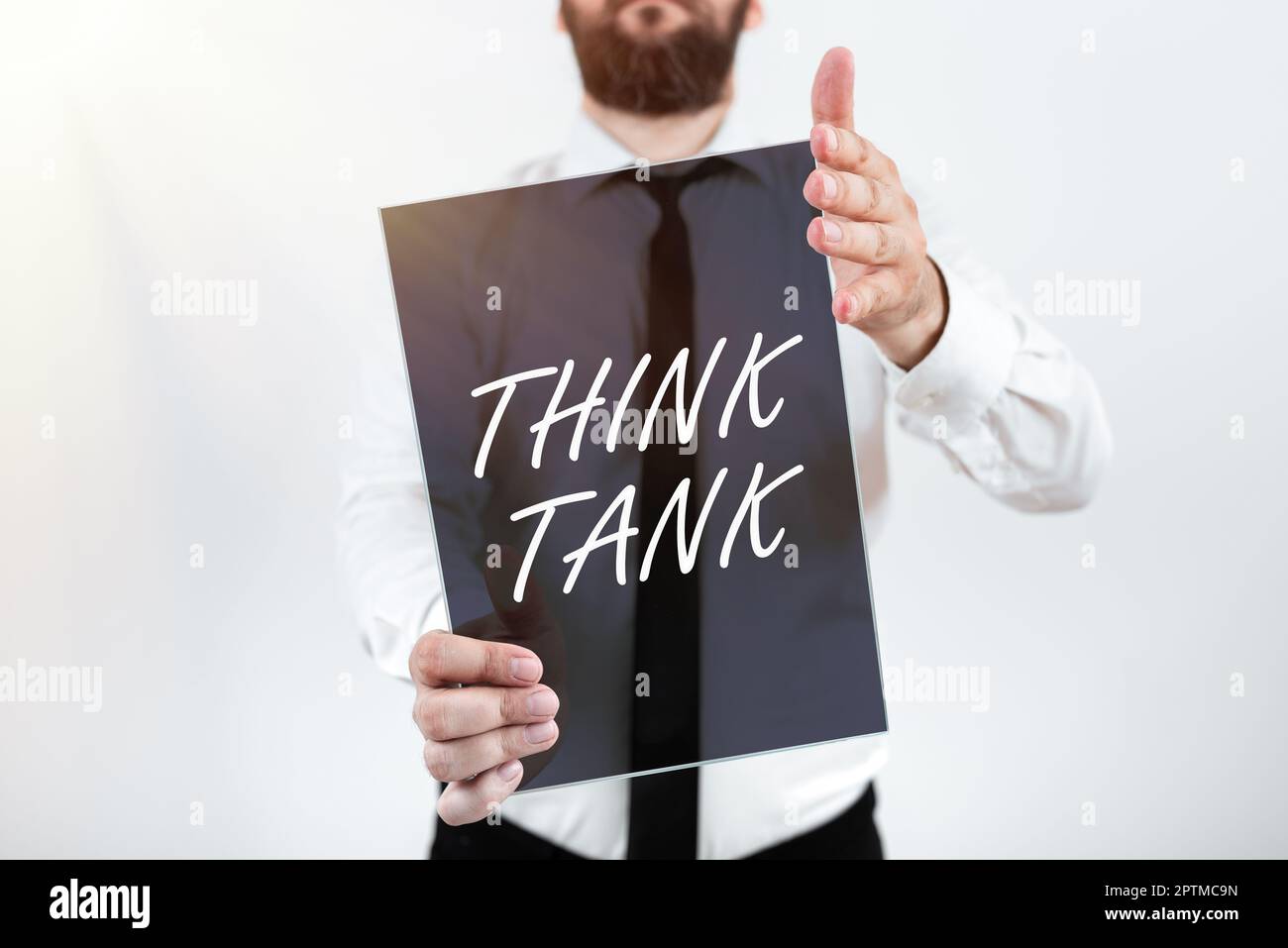 Inspiration showing sign Think Tank, Business idea Thinking of ...