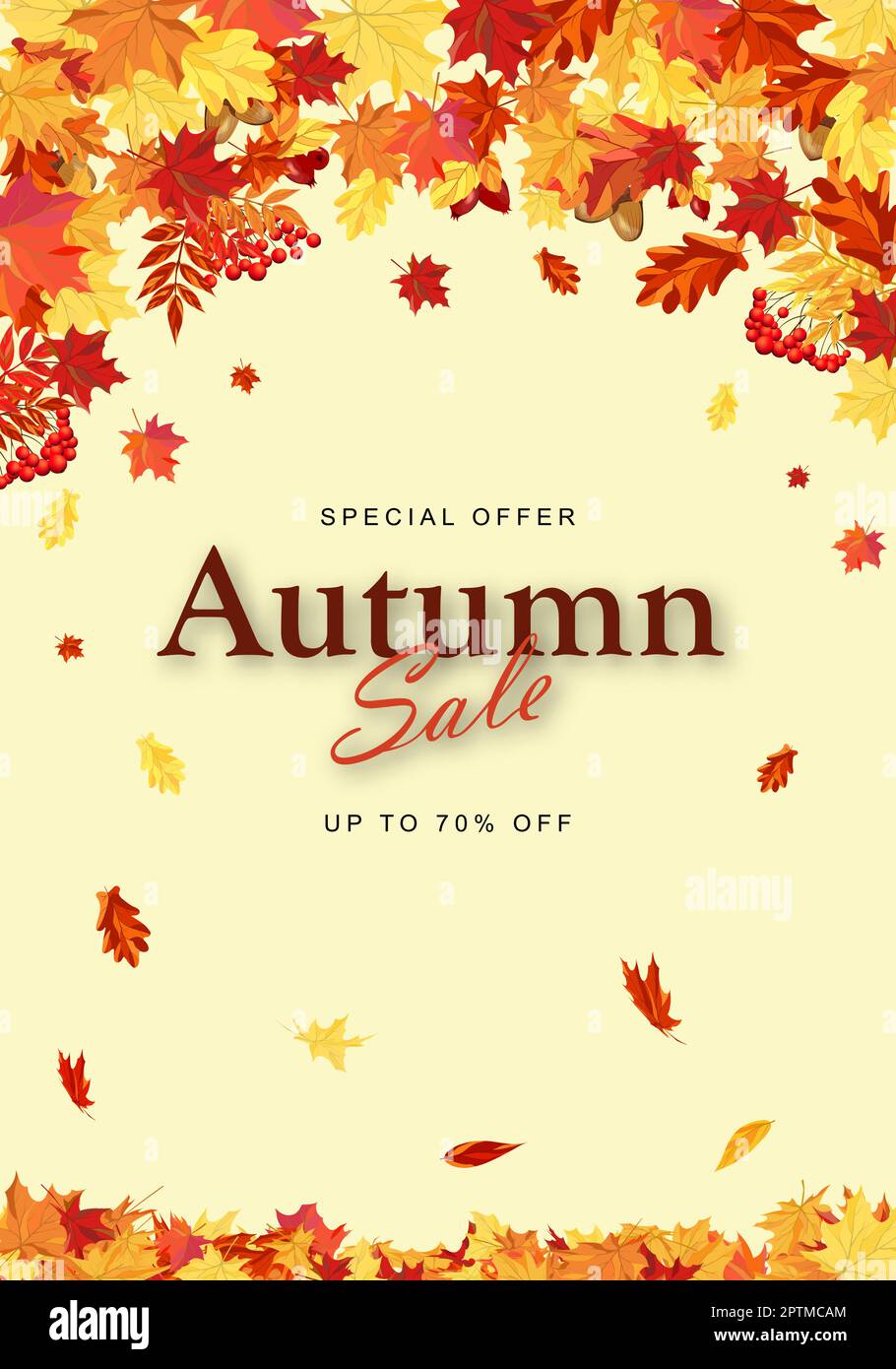 Autumn Sale Poster Stock Vector Image & Art - Alamy
