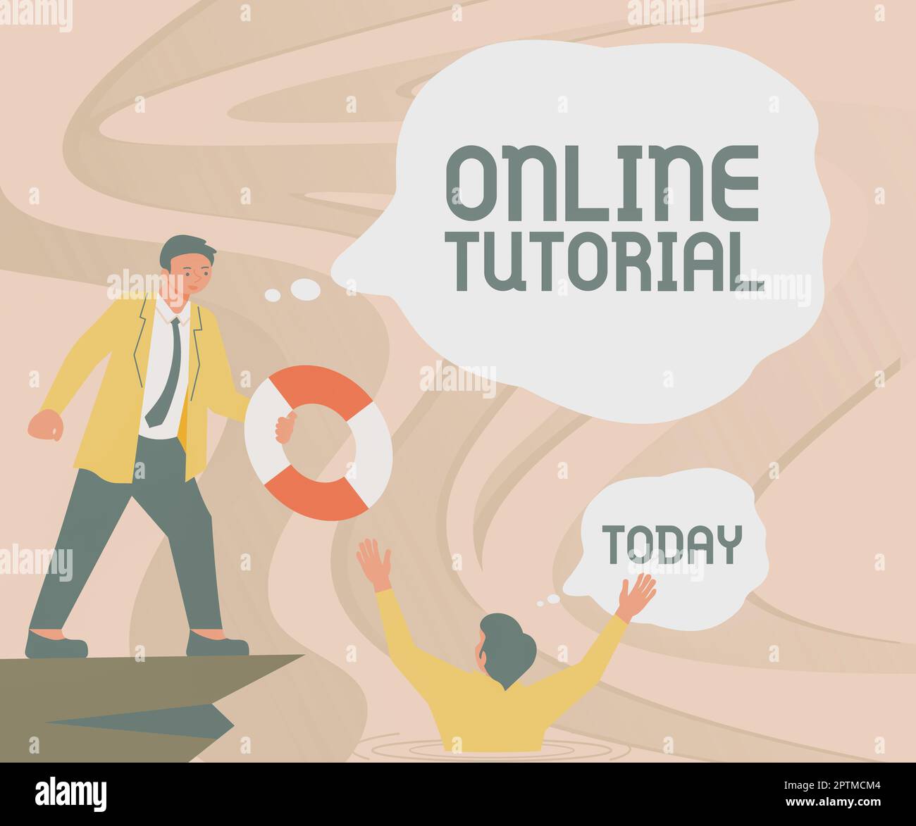 Writing displaying text Online Tutorial, Business showcase process of ...