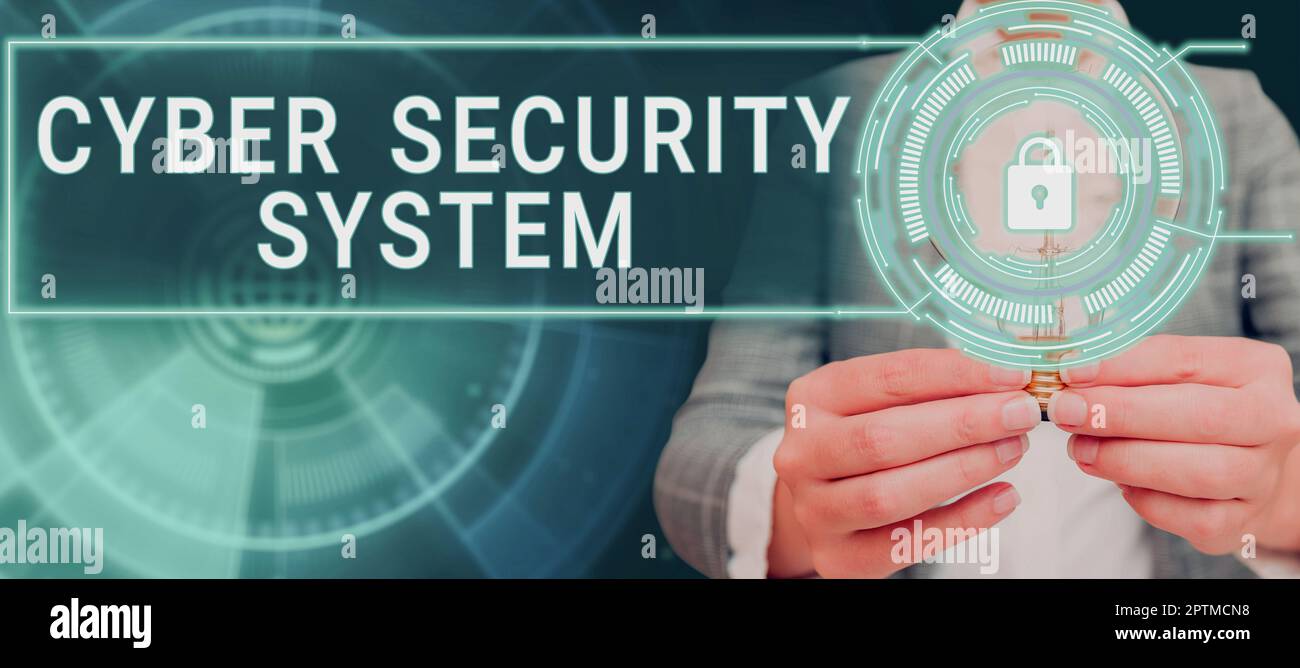 Handwriting Text Cyber Security System Business Showcase Techniques Of Protecting Computers