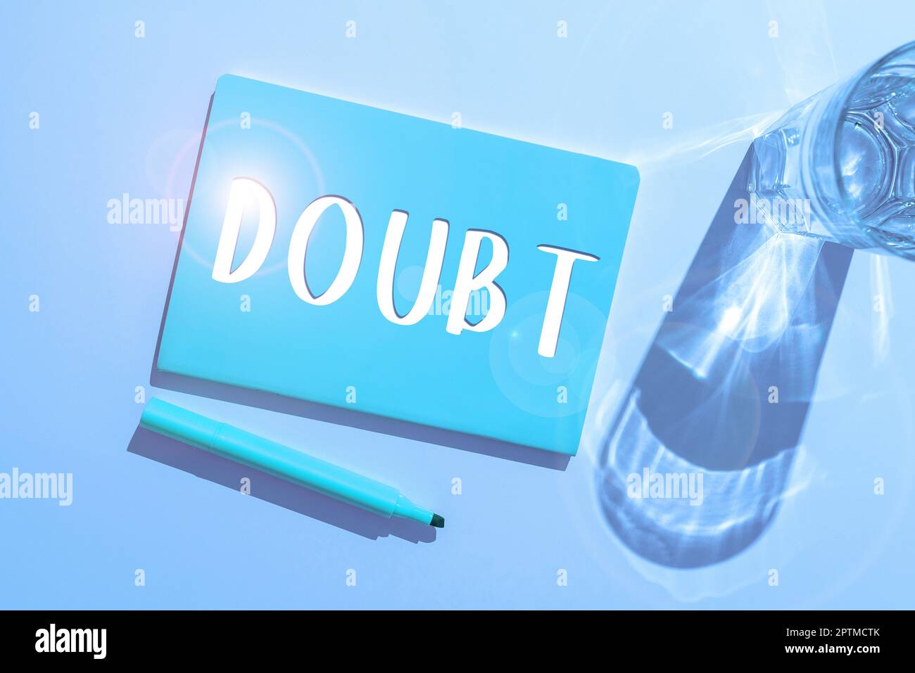 Text caption presenting Doubt, Word for feeling uncertainty lack of ...