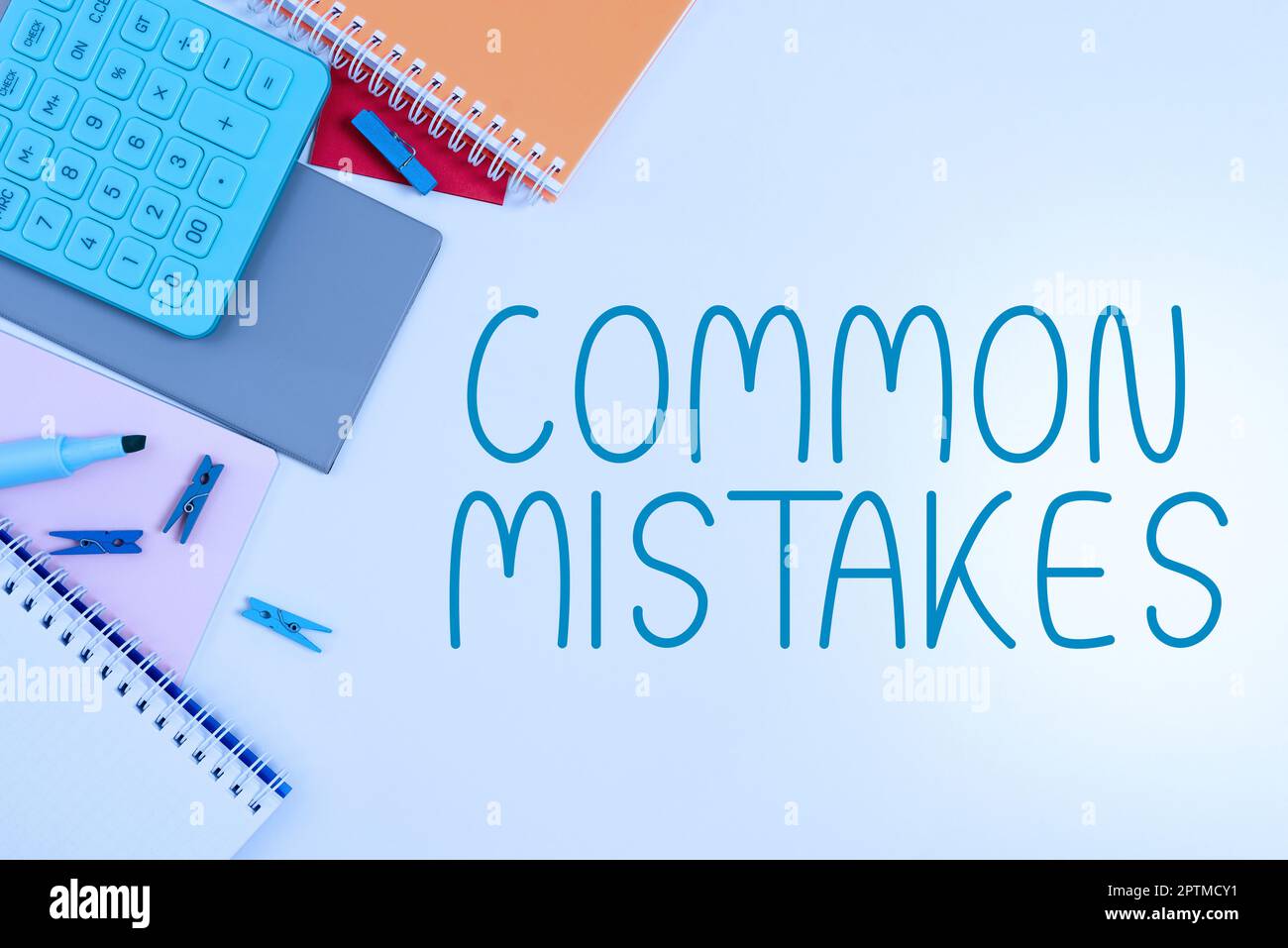 Text caption presenting Common Mistakes, Business overview actions that ...