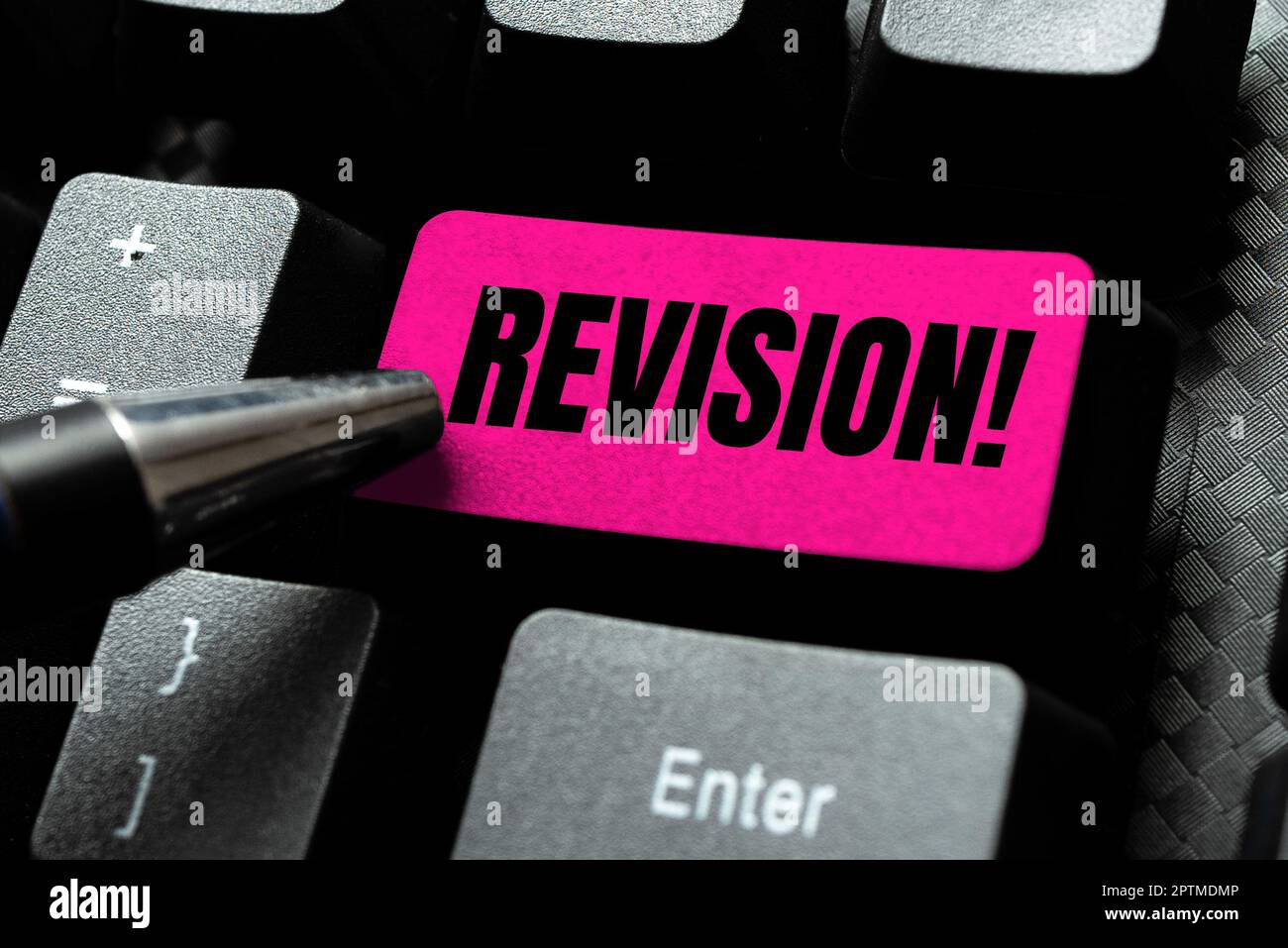 Hand writing sign Revision, Word Written on action of revising over ...