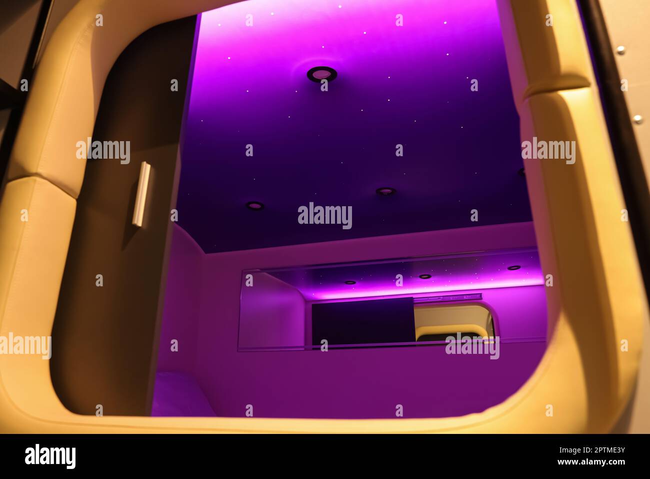 Interior view capsule hotel hi-res stock photography and images - Alamy