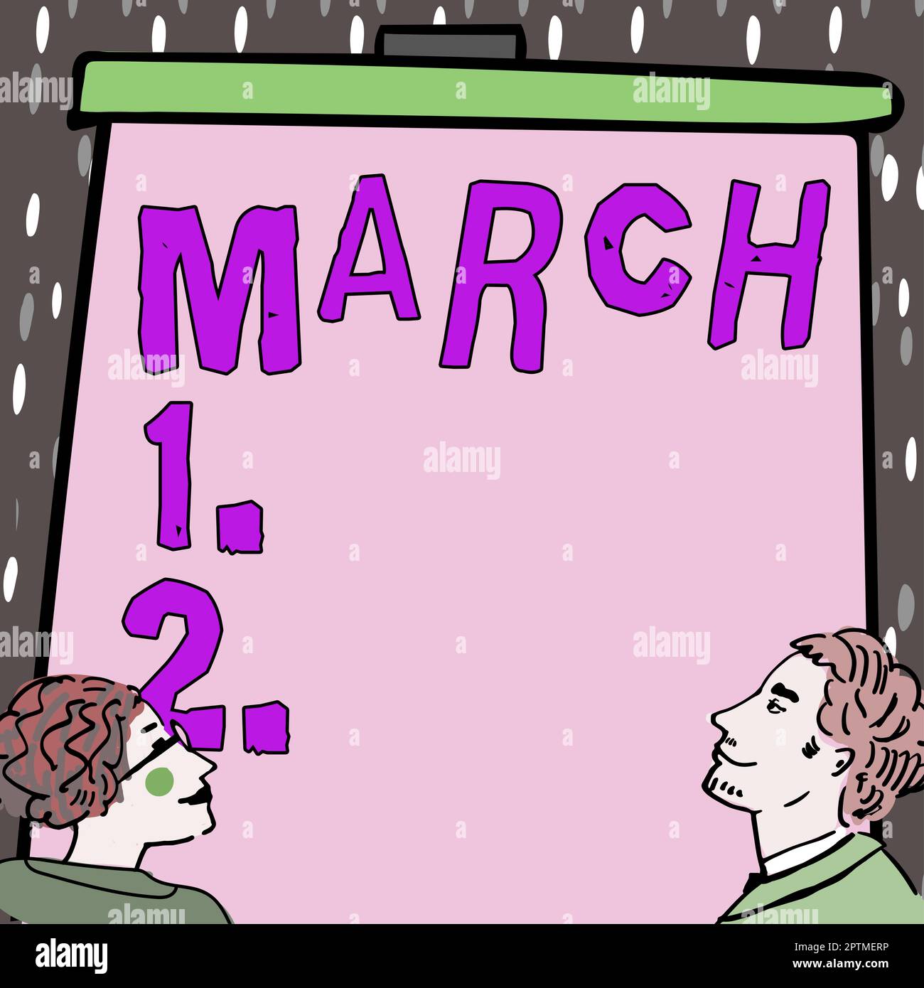 Hand writing sign March, Business approach third month year where ...