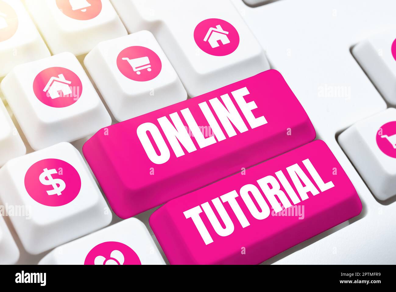 Text sign showing Online Tutorial, Business idea process of tutoring in ...
