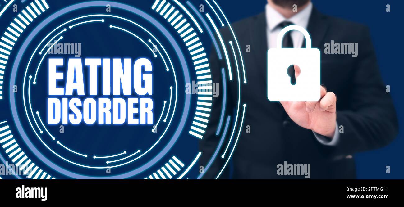 Conceptual display Eating Disorder, Concept meaning illnesses that are ...