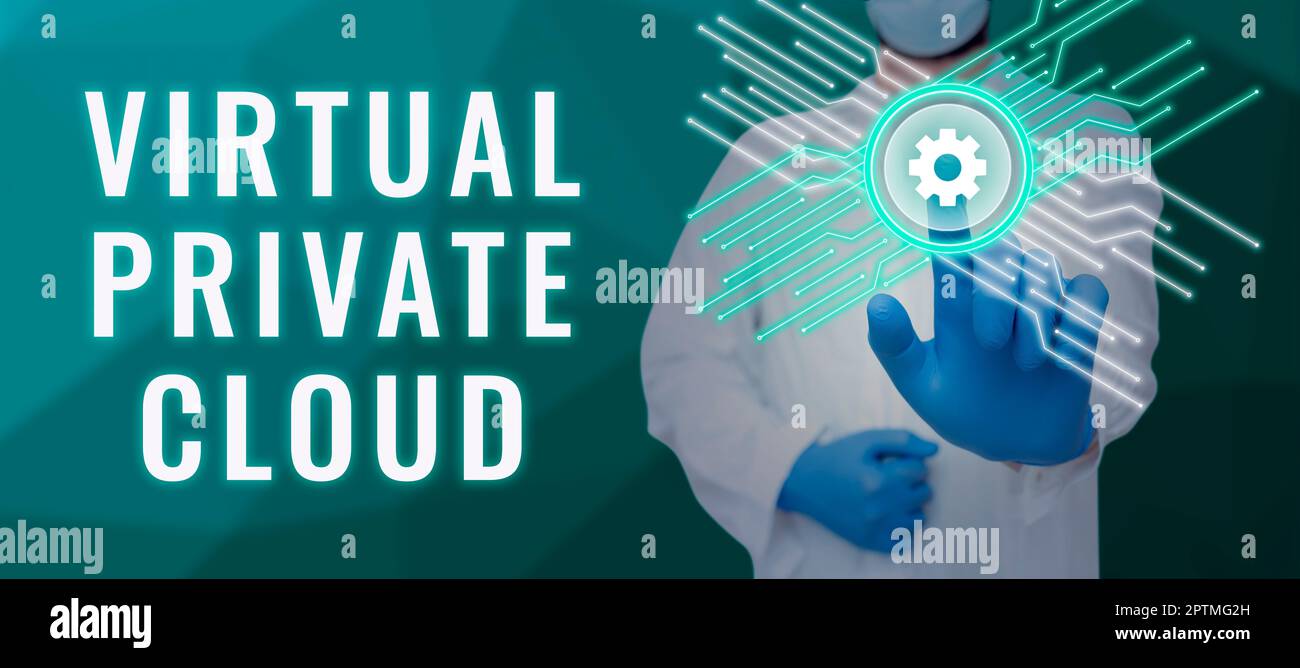 Text Caption Presenting Virtual Private Cloud Business Overview Configurable Pool Of Shared