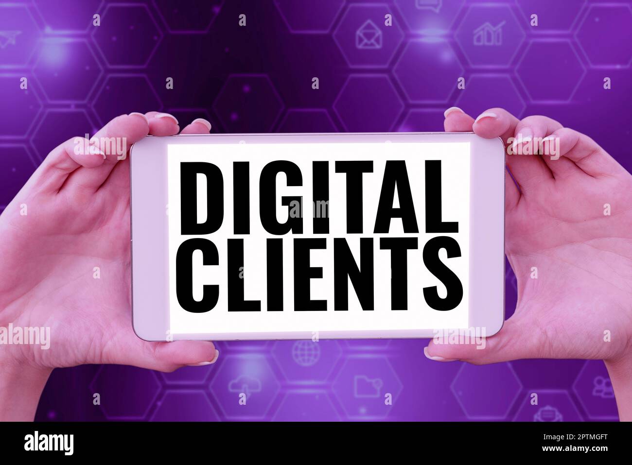 Inspiration showing sign Digital Clients, Concept meaning use digital ...