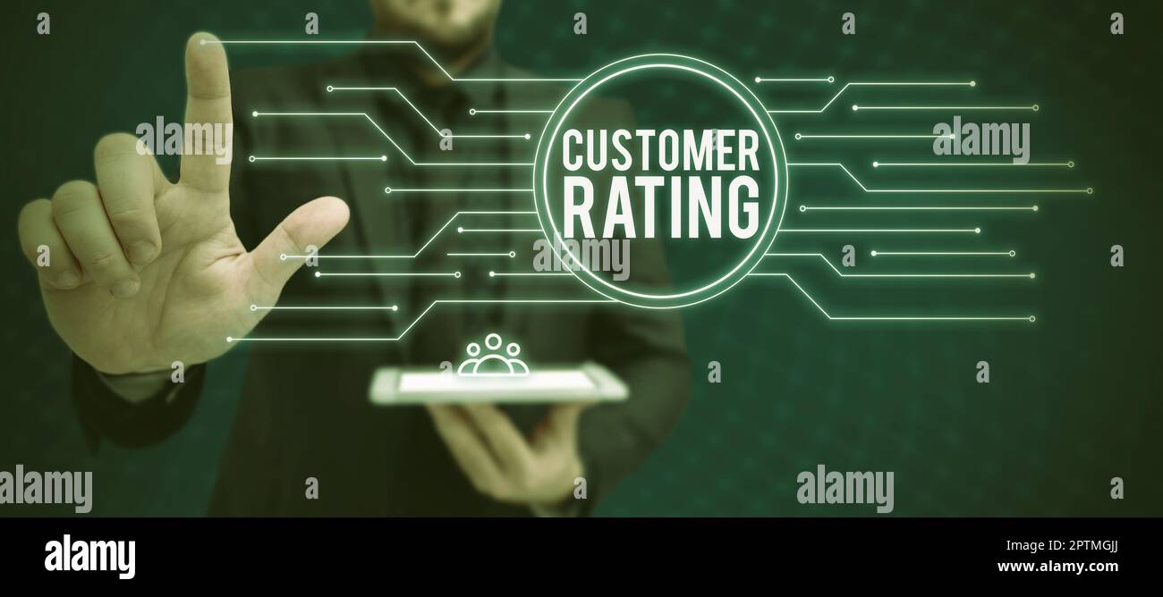 Writing Displaying Text Customer Rating Word For Gauge The Customer