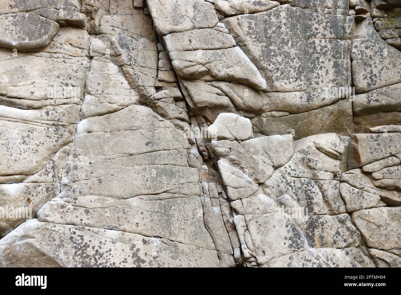 Light coarse natural rock stone background. Mining cliff rough front ...