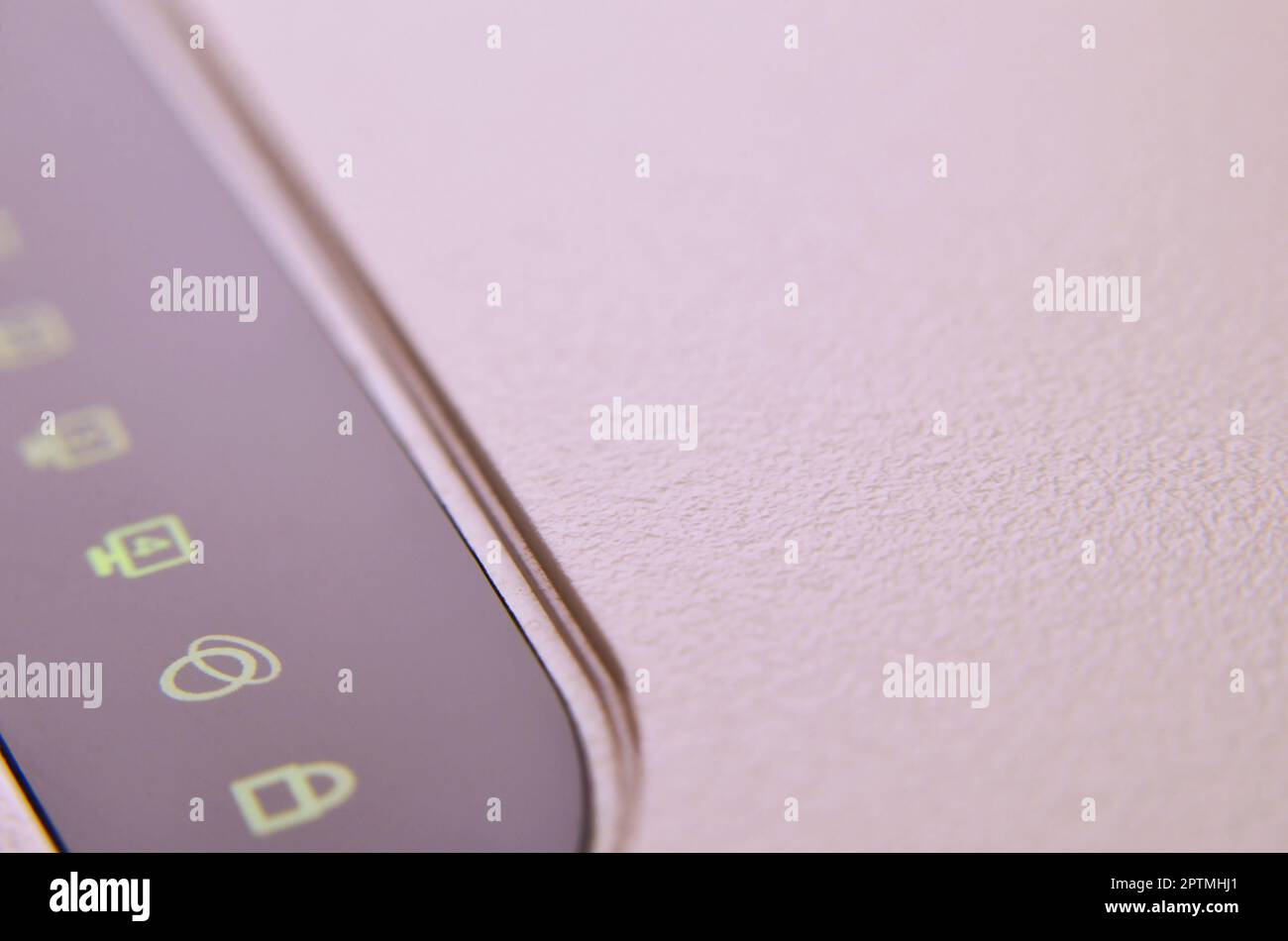 Detailed photo light bulbs from the Internet modem. Abstract technology ...