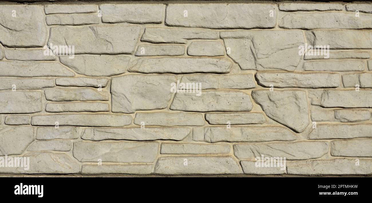 Stone fence texture - building feature. Texture of concrete fence with ...