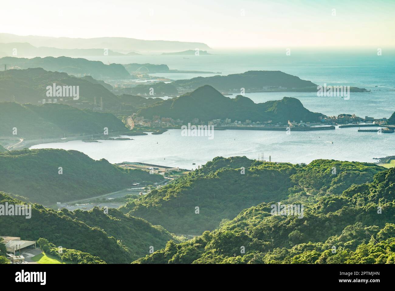 Landscape seen from Jiuzhai. Shooting Location: Taiwan, Taipei Stock ...