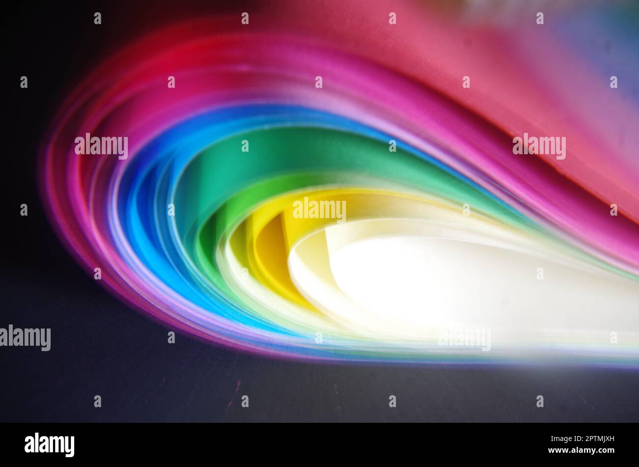 Colorfull blurry Paperfolds Stock Photo - Alamy