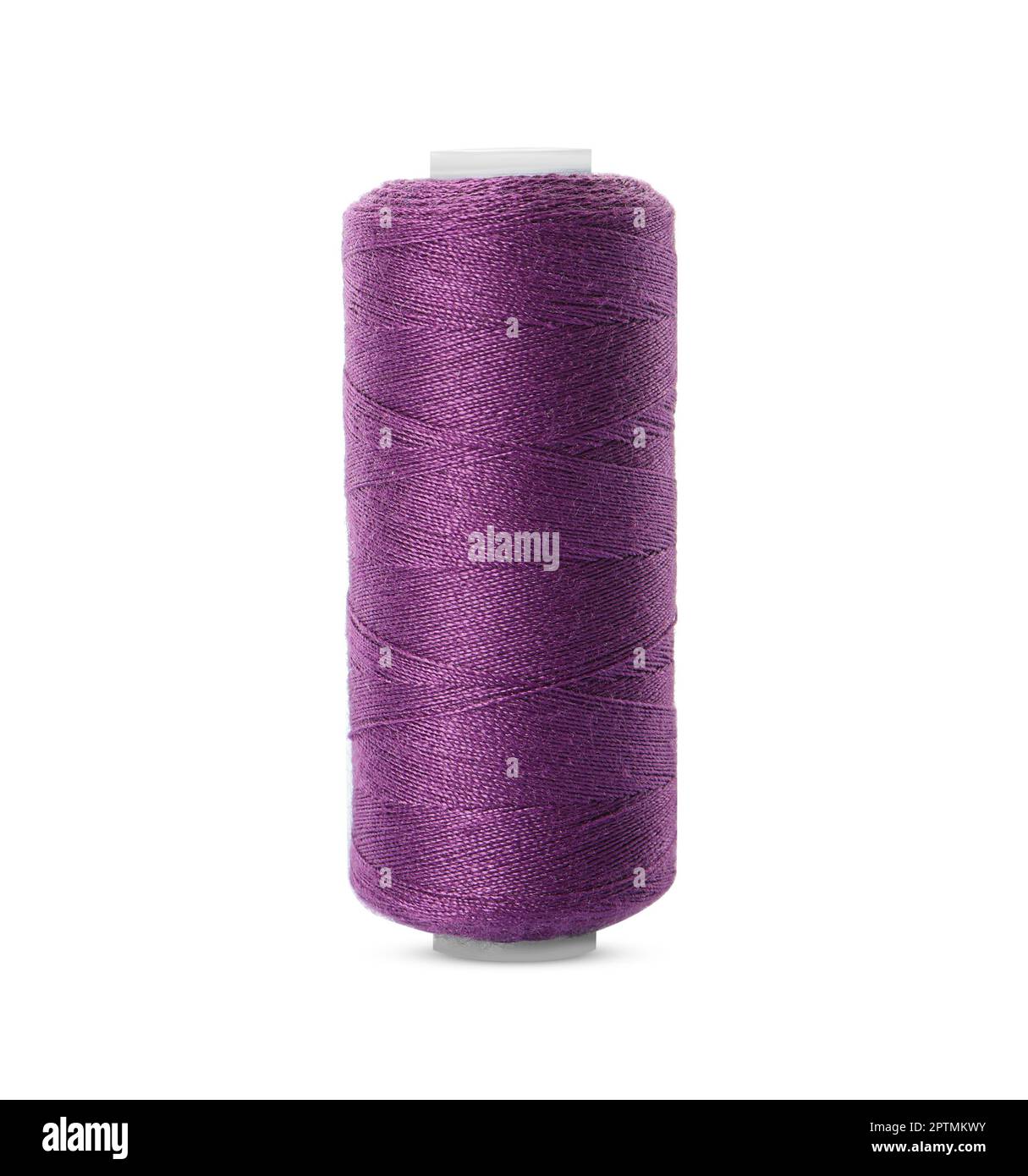 Spool of purple sewing thread isolated on white Stock Photo - Alamy
