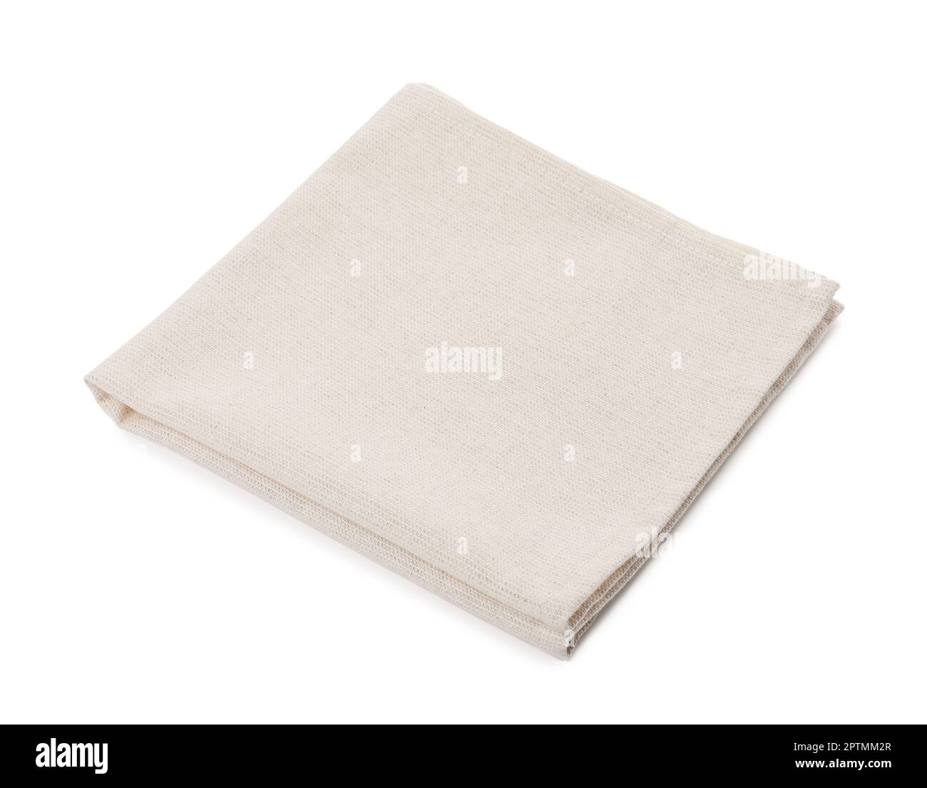 Fabric napkin for table setting on white background Stock Photo - Alamy
