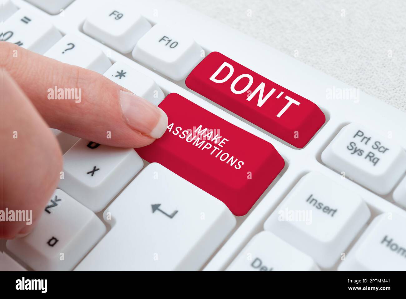 Conceptual caption Don T Make Assumptions, Concept meaning Do not ...