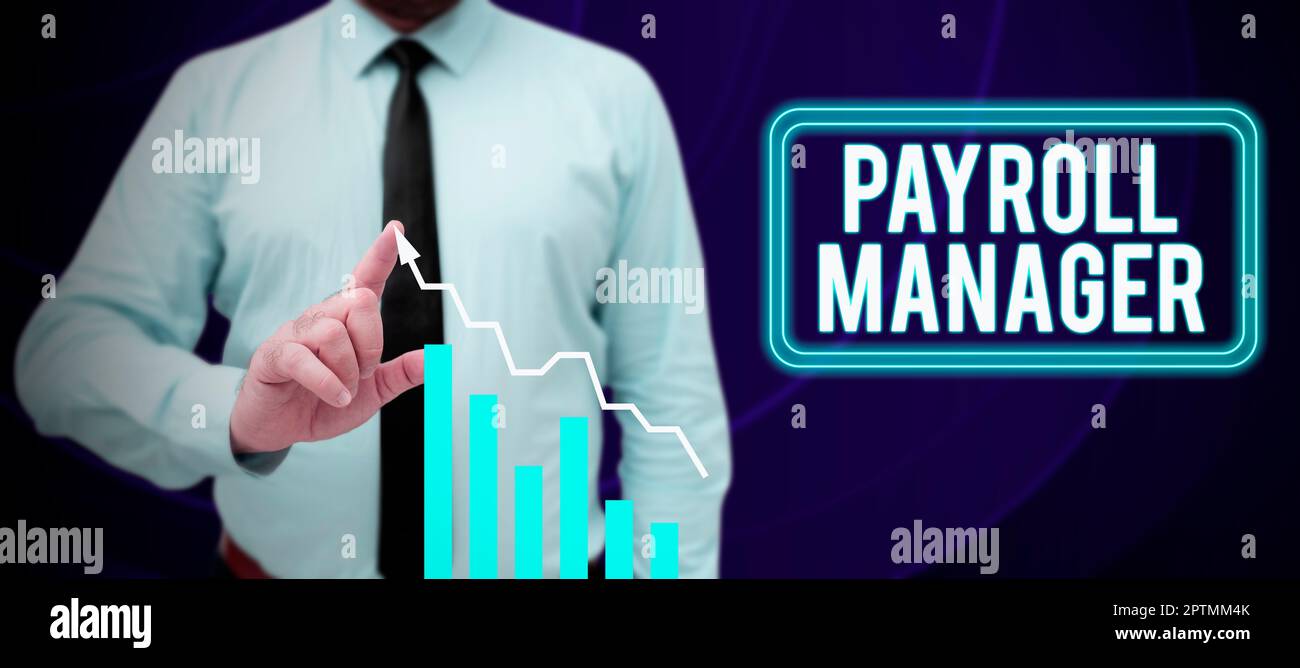 Handwriting text Payroll Manager, Word for Maintains payroll ...