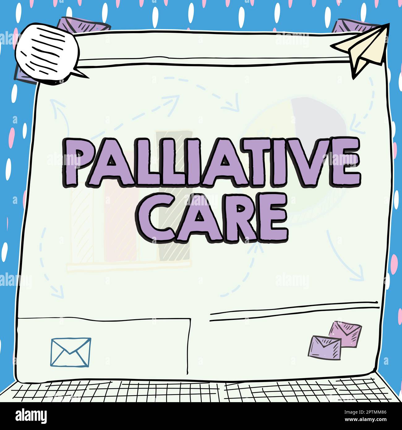 Hand writing sign Palliative Care, Internet Concept specialized medical ...