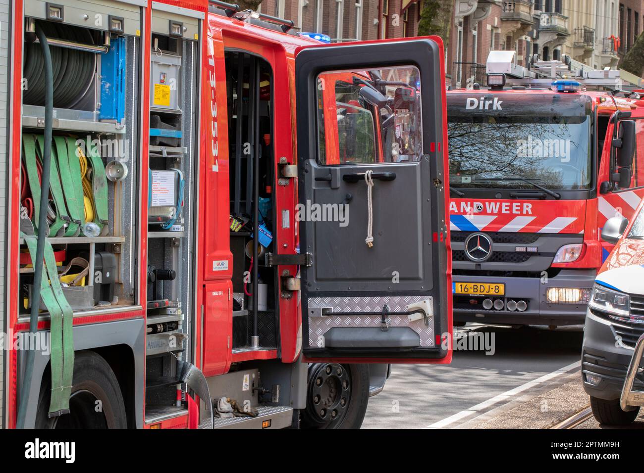 Fire Department Truck At Amsterdam The Netherlands 27-4-2023 Stock ...