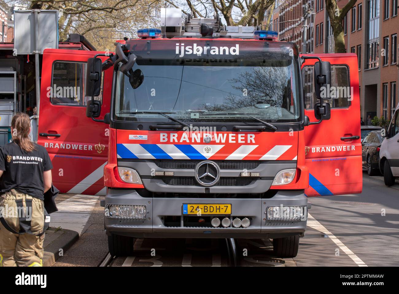 Fire Department Truck At Amsterdam The Netherlands 27-4-2023 Stock ...