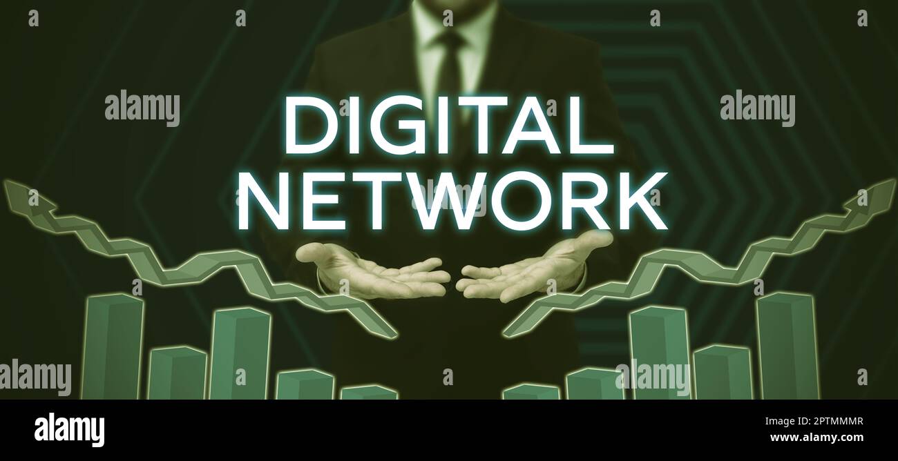 Inspiration showing sign Digital Network, Business showcase network ...
