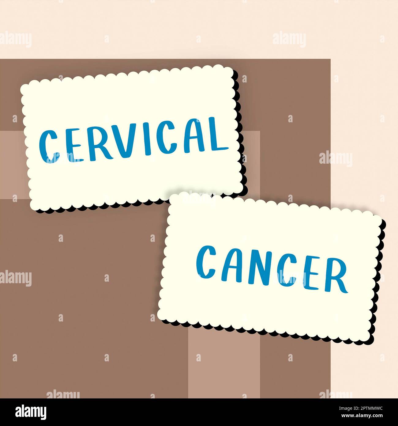 Handwriting text Cervical Cancer, Business overview type of cancer that ...